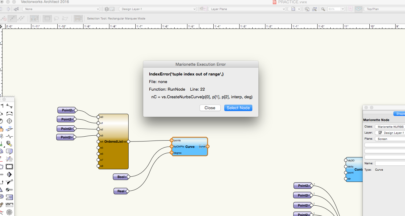 Marionette - Nurbs Curve - Troubleshooting - Vectorworks Community Board