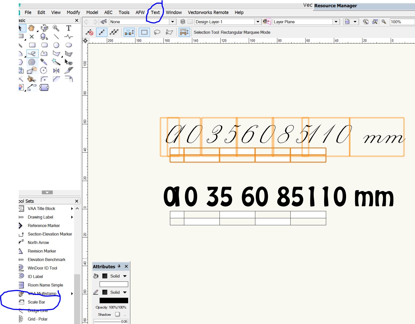 Applying Text Styles To Scale Bar General Discussion Vectorworks 