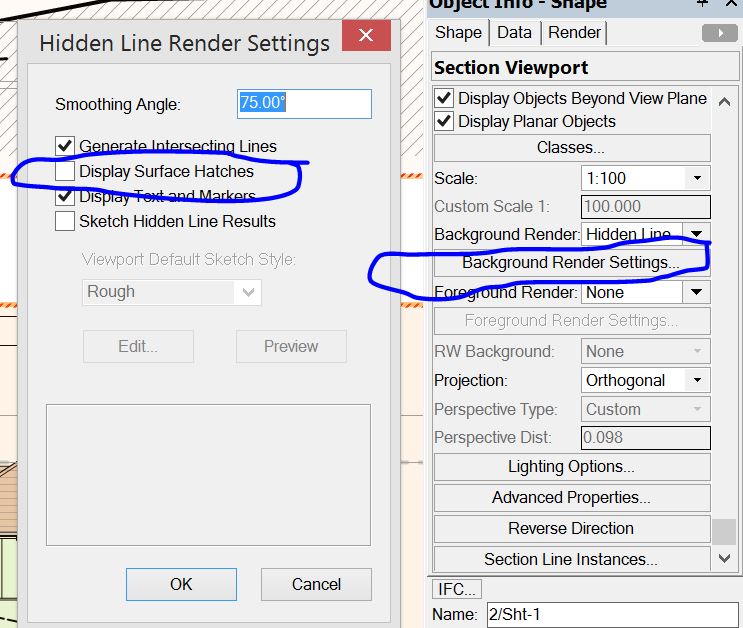Can't turn off surface hatches in flattened design layer viewports? - Troubleshooting ...