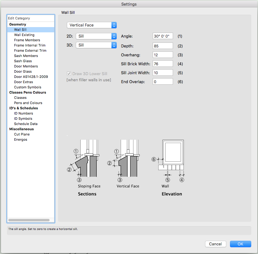 Windoor Sill Settings Architecture Vectorworks Community Board