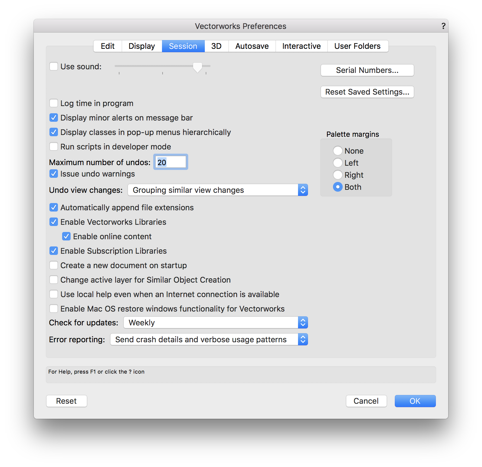 Save Palette Positions Wishlist Feature And Content Requests Vectorworks Community Board