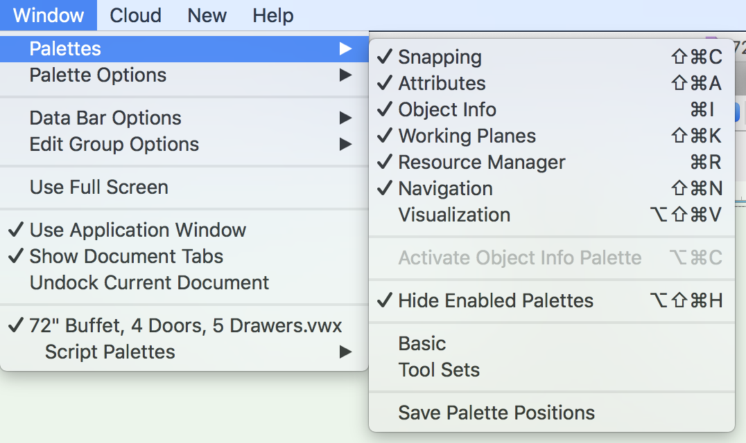 Save Palette Positions Wishlist Feature And Content Requests Vectorworks Community Board