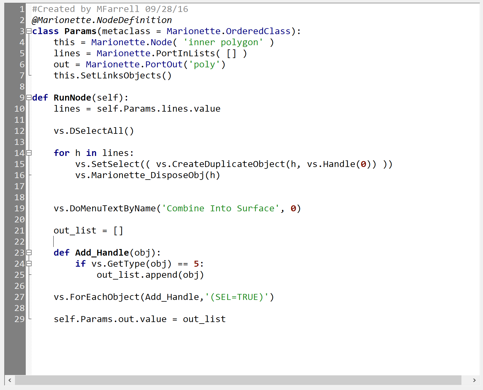 Extending line length - Marionette - Vectorworks Community Board