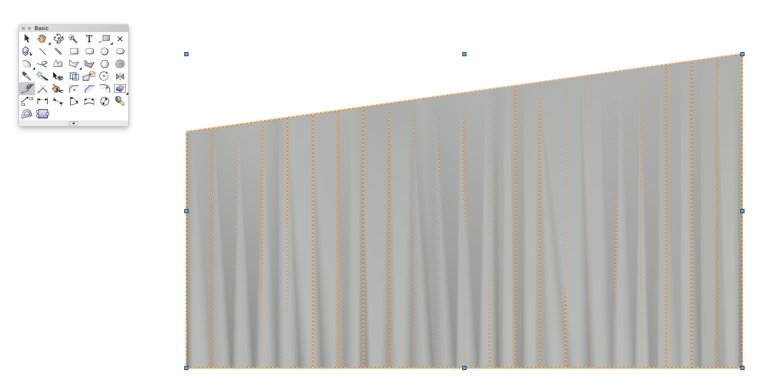 Spotlight Soft Goods Tool - Draw Curtain with an Angled Top ...