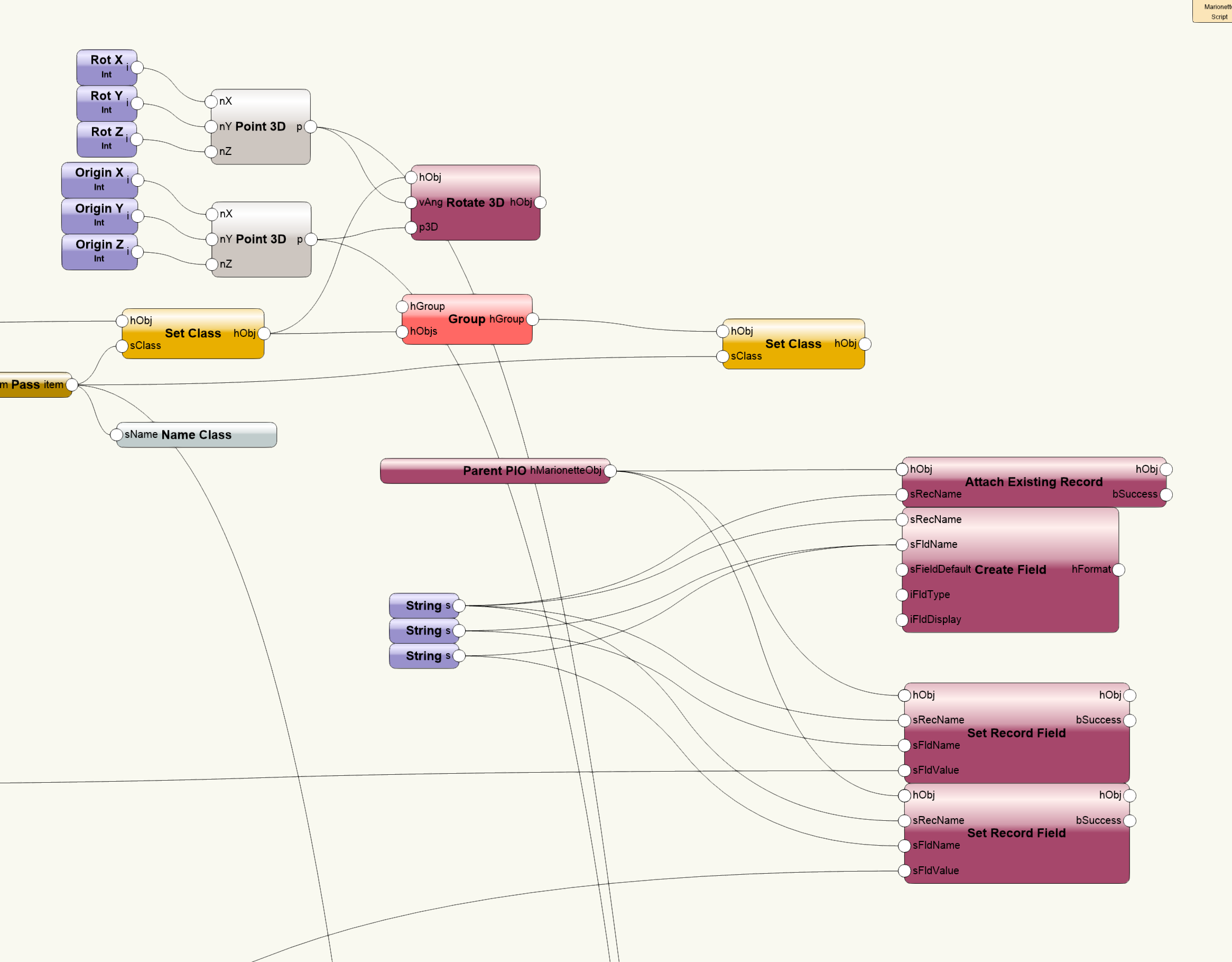 Attaching Record To Plug In Object Create From Node Marionette Vectorworks Community Board