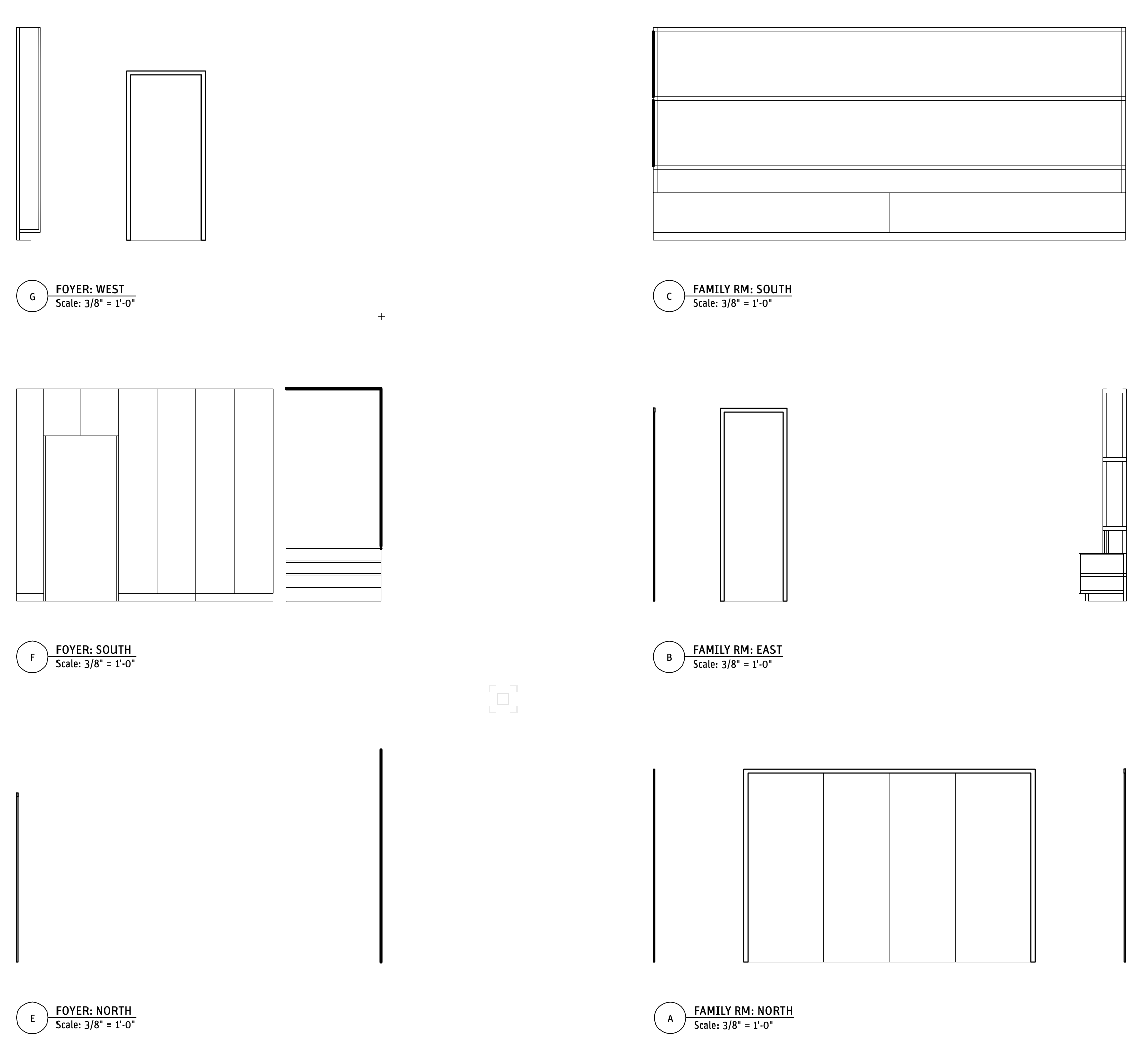 Interior Elevations missing walls & floor/ceiling outline ...