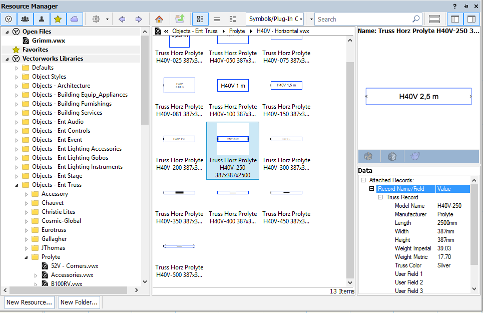 Truss Symbols Not Loading - Troubleshooting - Vectorworks Community Board