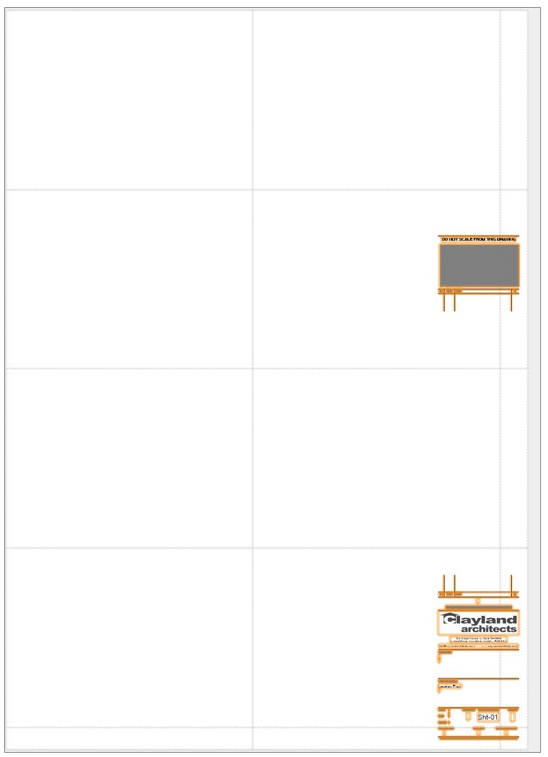 Sheet layer orientation and Title block arrangements - Architecture ...