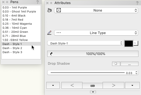Dash line show on the same place - Troubleshooting - Vectorworks ...