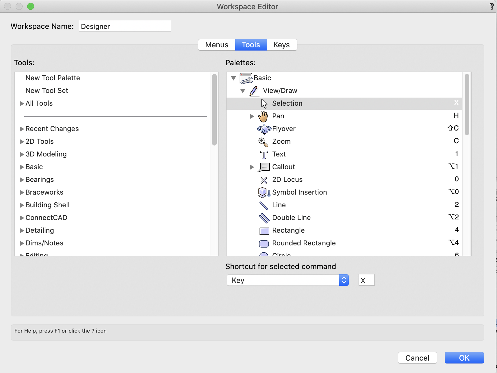 Restoring default Keyboard Shortcut - General Discussion - Vectorworks ...