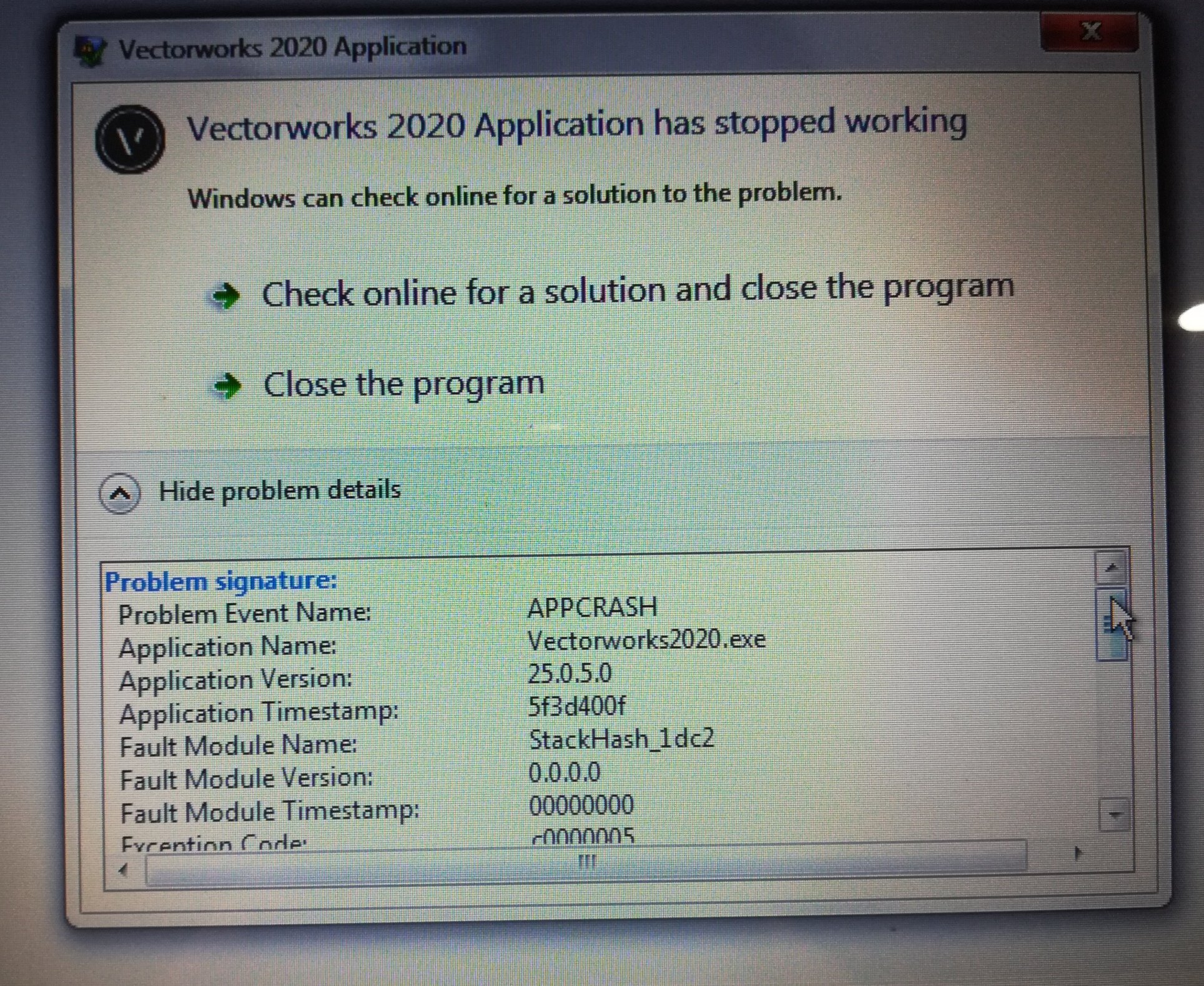 Vectorworks 2020 Cannot Work On Windows 7 Troubleshooting