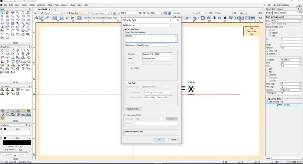 Heights/spot elevations on site model/objects in section - Workflows ...