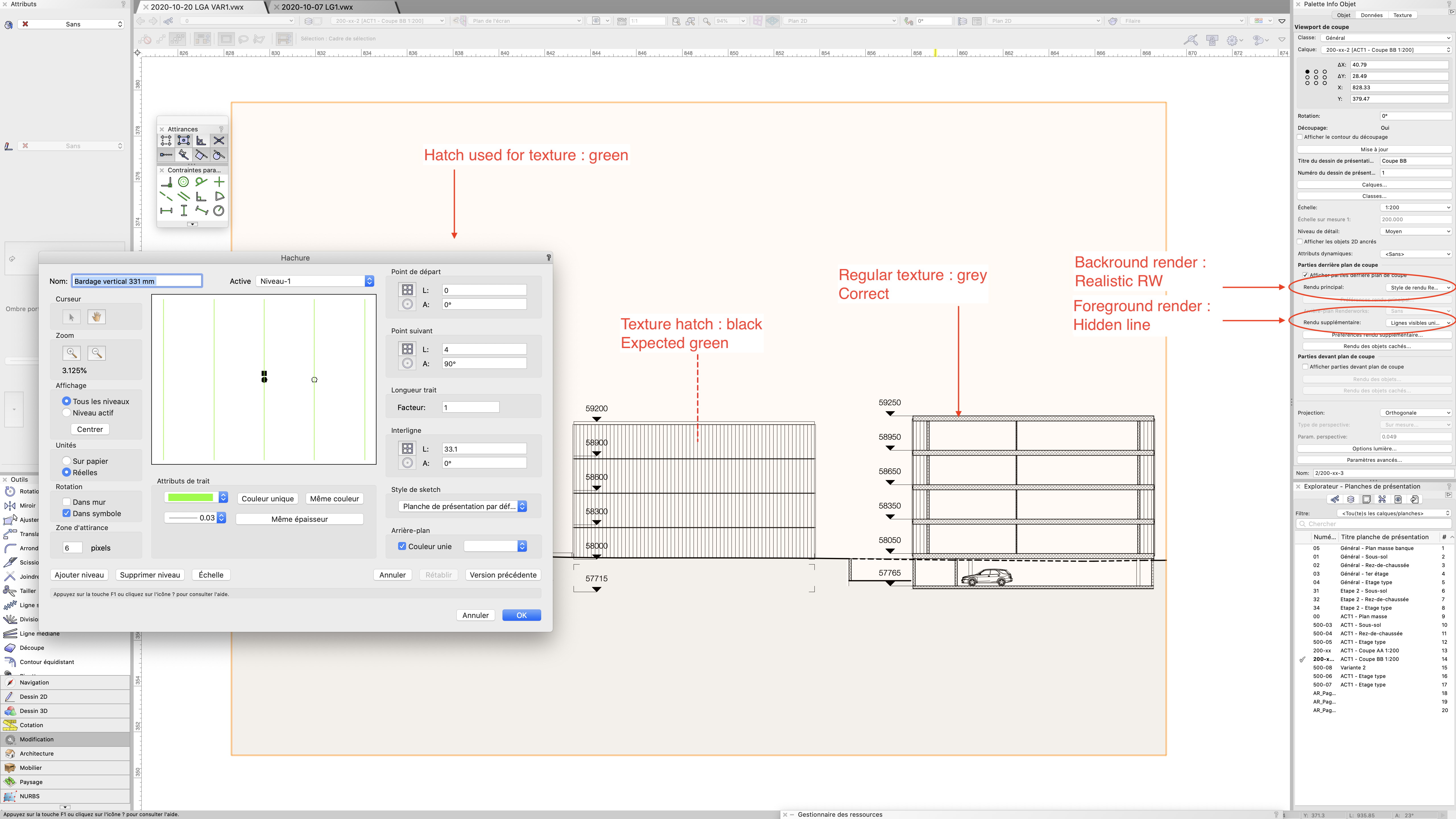 Surface hatch only in black ? - Troubleshooting - Vectorworks Community Board