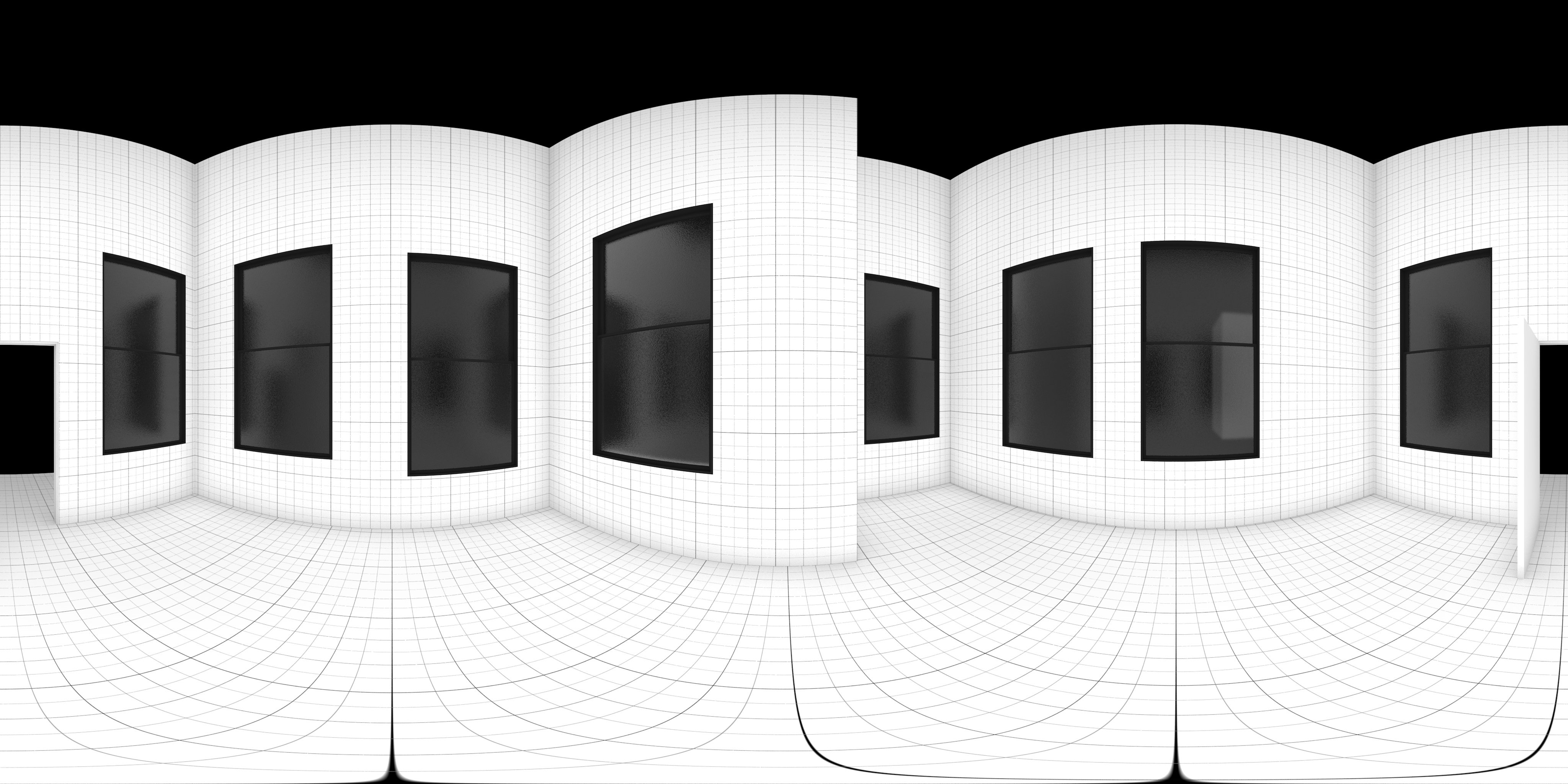 Panorama Export With Super Clean Grid Lines On Walls Architecture panorama-export-with-super-clean-grid-lines-on-walls-architecture