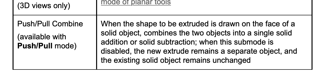 Push/Pull Combine Tool Mode? - General Discussion - Vectorworks ...