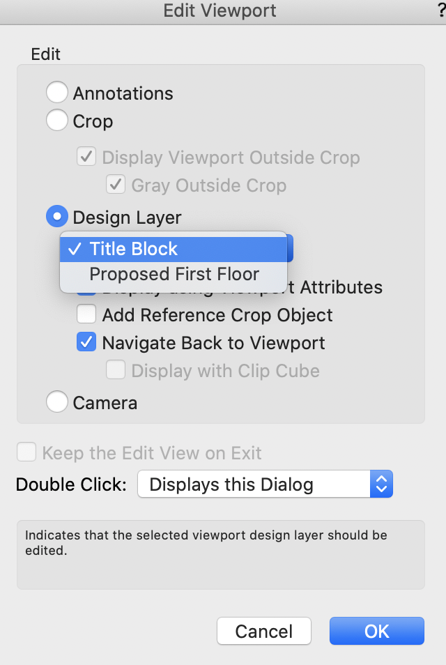 Is There A Way To Set The Default Layer When Entering A Viewport Via The Double Click Method