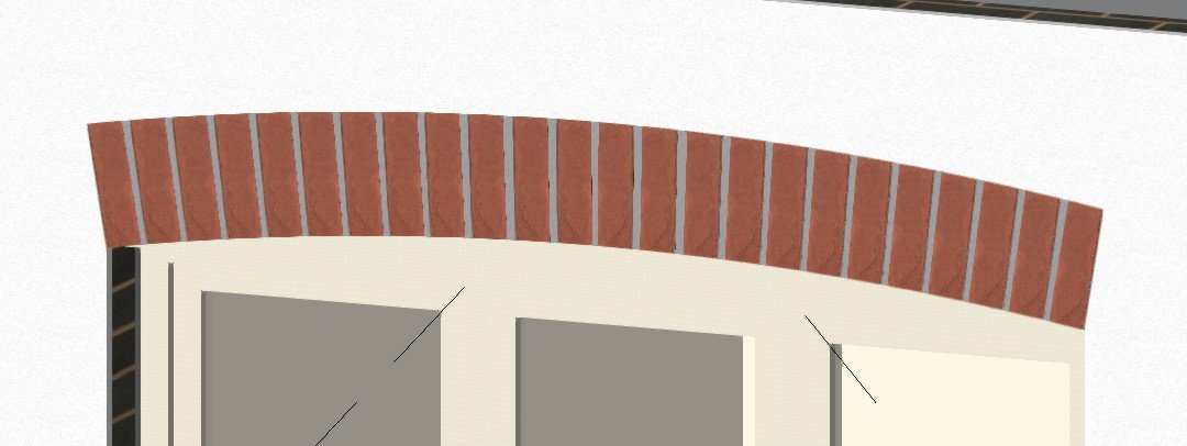 Brick texture on window lintel - Troubleshooting - Vectorworks ...