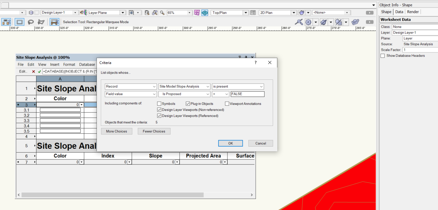 SITE MODEL SLOPE ANALYSIS - Site Design - Vectorworks Community Board