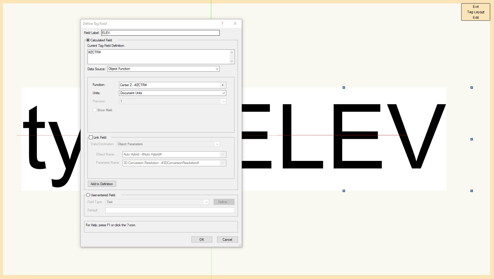 Can a Data Tag object grab elevation info from Site Model contour lines ...