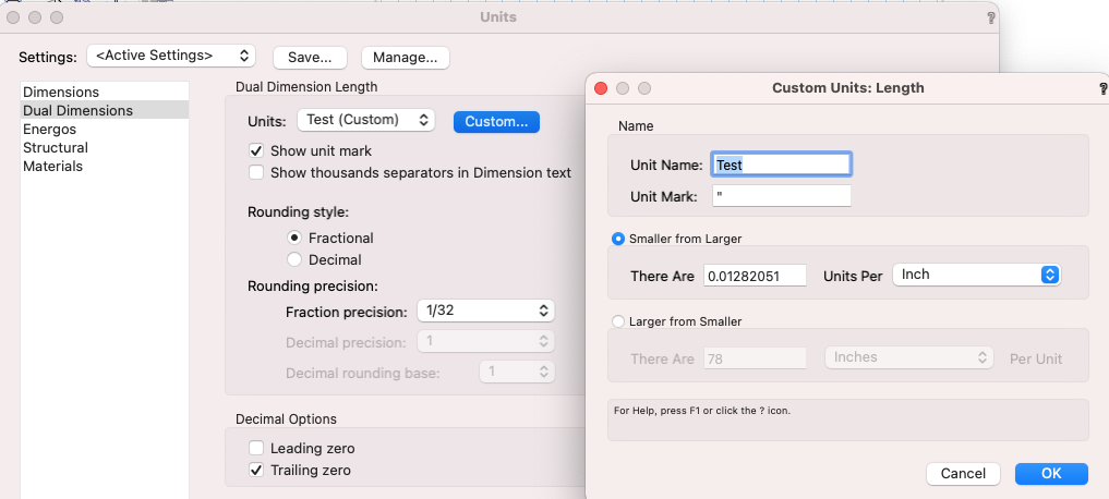 dual dimension, dual scales - General Discussion - Vectorworks ...