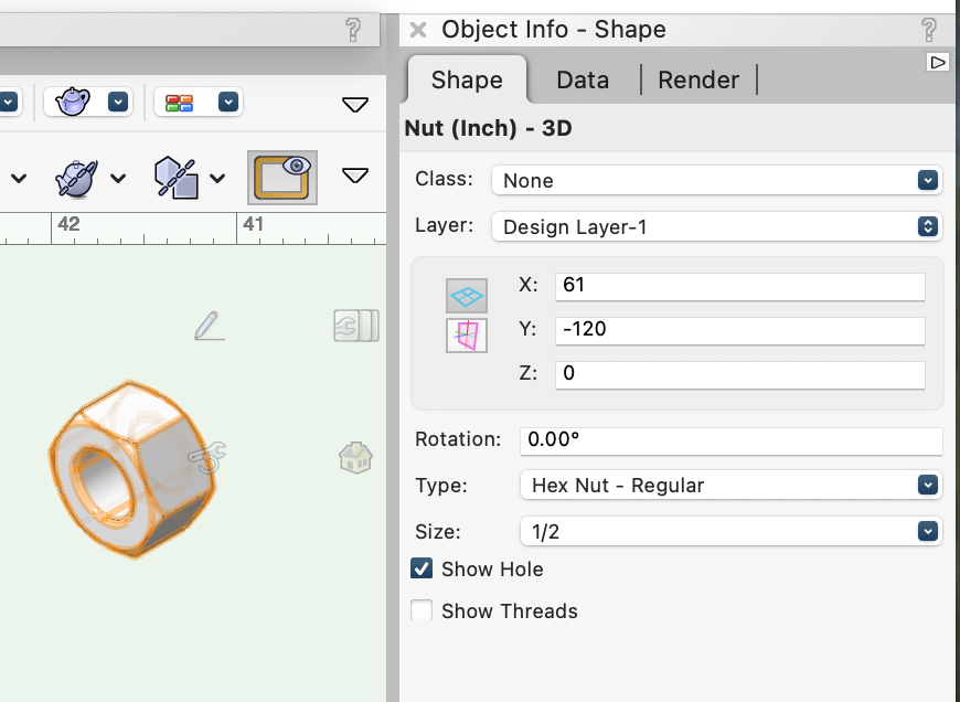 Apply Material to a 3D Fastener? - General Discussion - Vectorworks Community Board