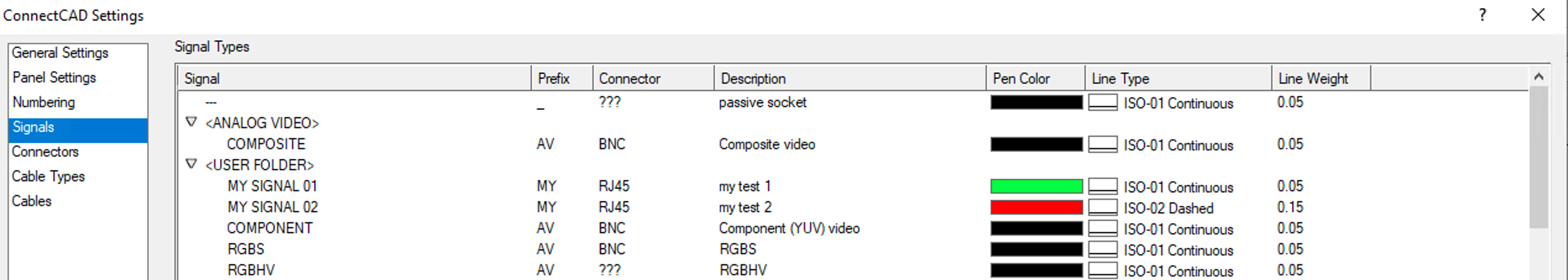 Signal Types Partially Saved In 2022 Connectcad Vectorworks Community Board