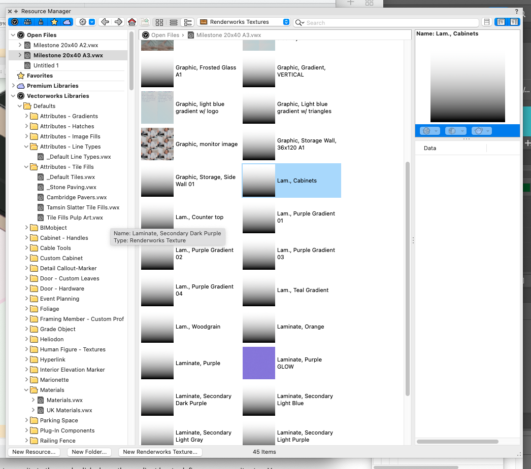 Renderworks Textures Do Not Show Thumbnails in Resource Browser - Troubleshooting - Vectorworks ...