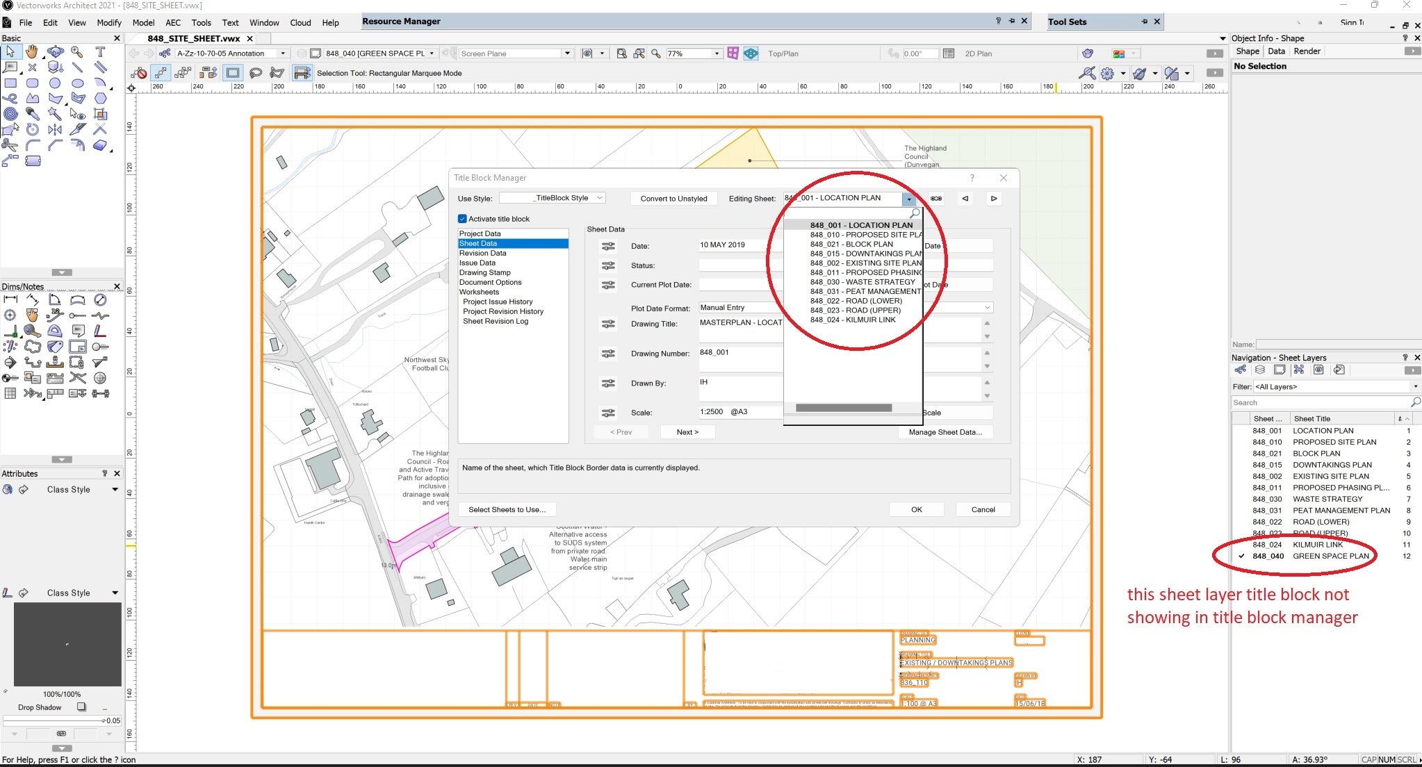 Title Block On New Sheet Layer Not Showing In Title Block Manager Troubleshooting