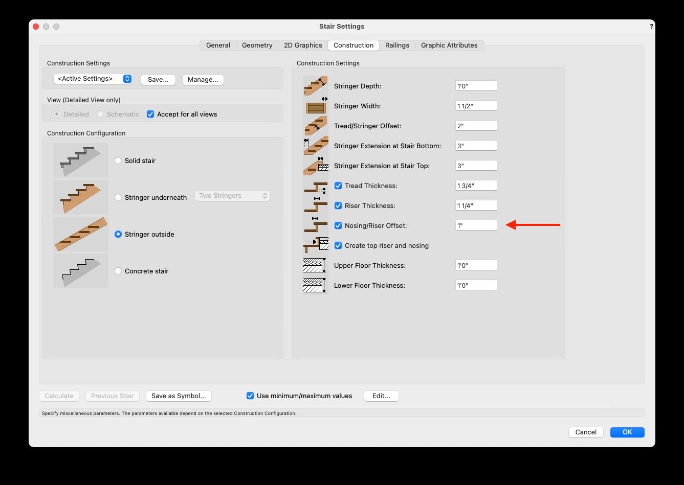 Stair Tool - How to show risers under treads as dashed line ...