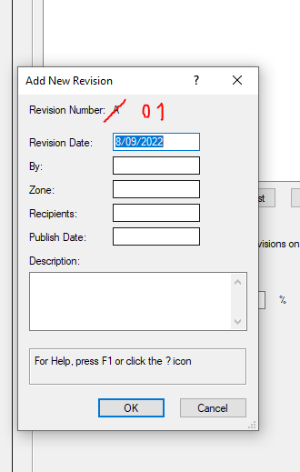Vectorworks revision number on Tittleblock Border - Change to Number ...