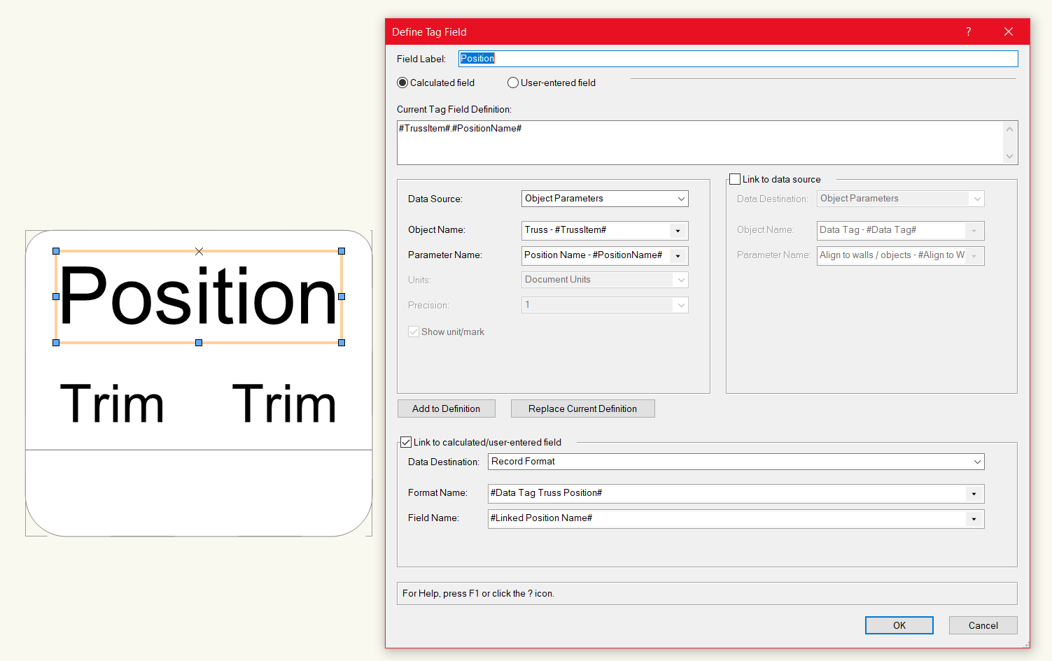 Truss Tag - Data Vis by Position Name - Entertainment - Vectorworks ...