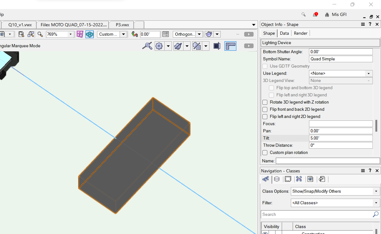 Panning/Tilting Custom Lighting Devices changes Object Shape Entirely? - Troubleshooting ...