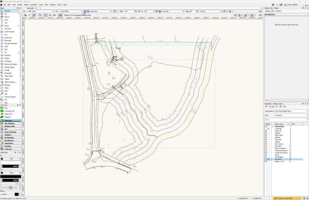 Sending survey linework to surface - Site Design - Vectorworks Community Board