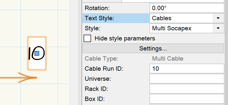 Modify cable labels - Entertainment - Vectorworks Community Board