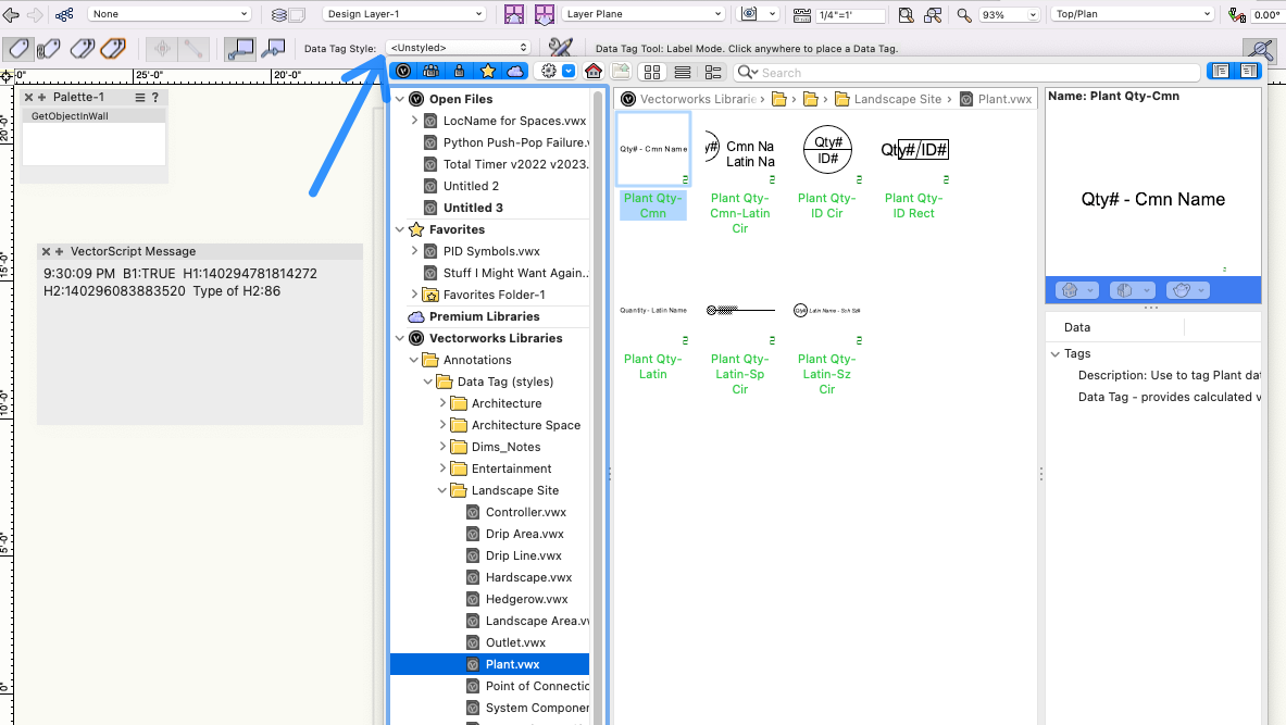 Data tag with no text on plant Help! - Troubleshooting - Vectorworks Community Board