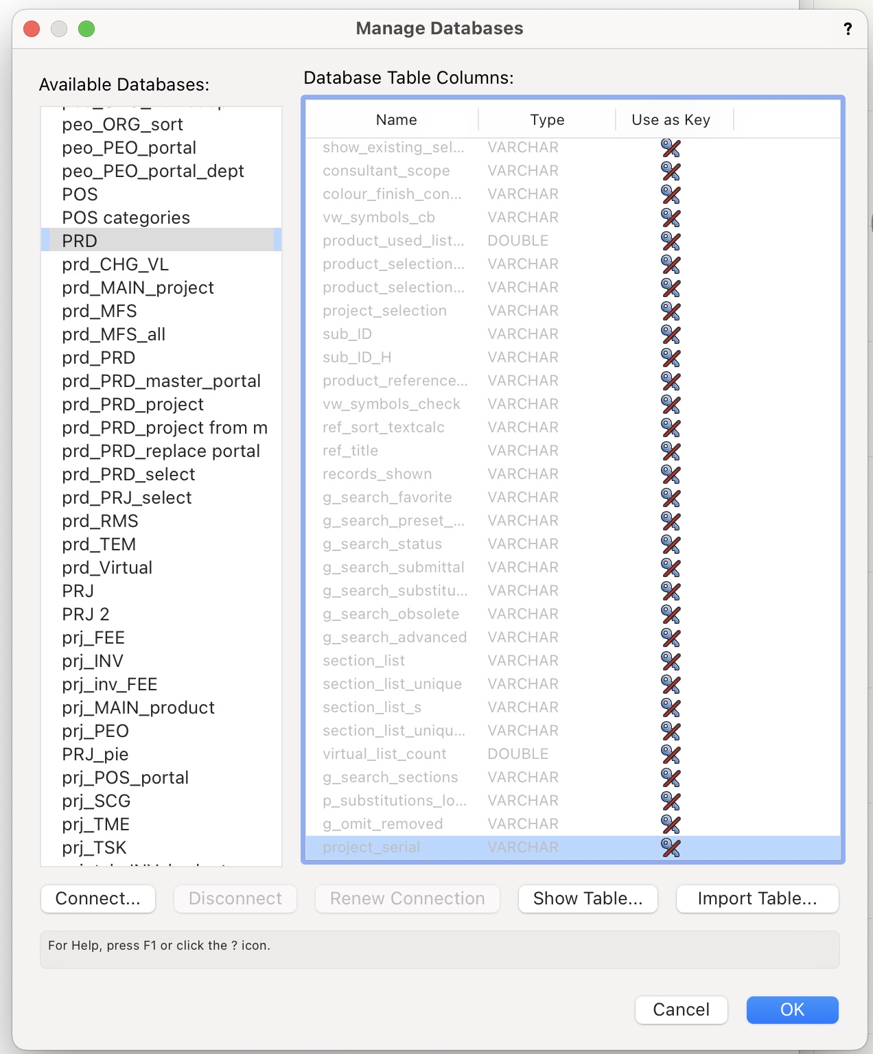 ODBC Mac Greyed Fields Troubleshooting Vectorworks Community Board