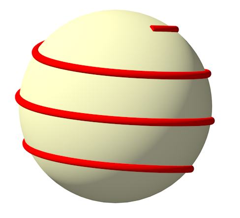How do you wrap a object/polylines around the path of a globe ...