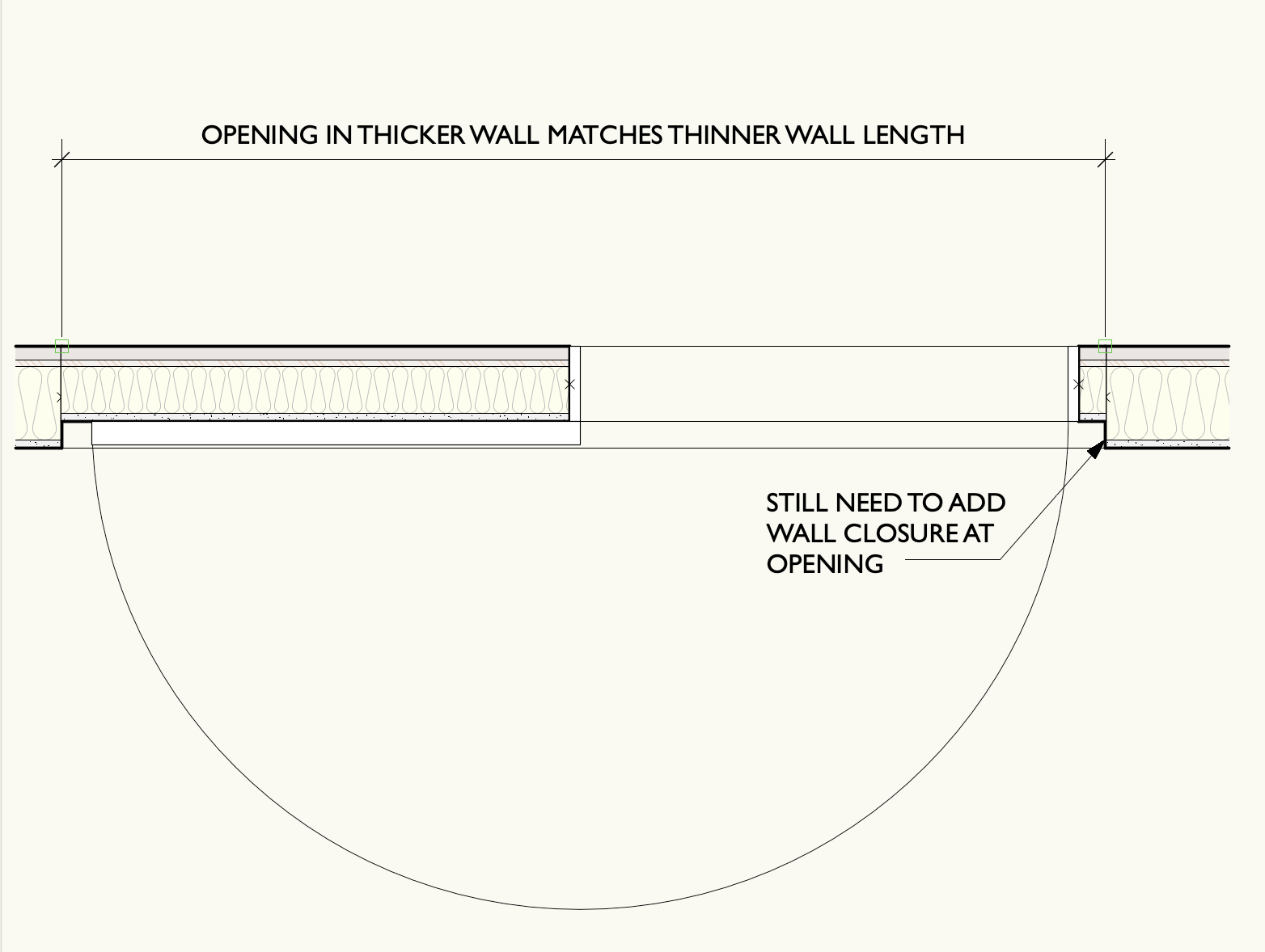 Flush (when open) pivot door [elevator shaft protection] - Architecture ...