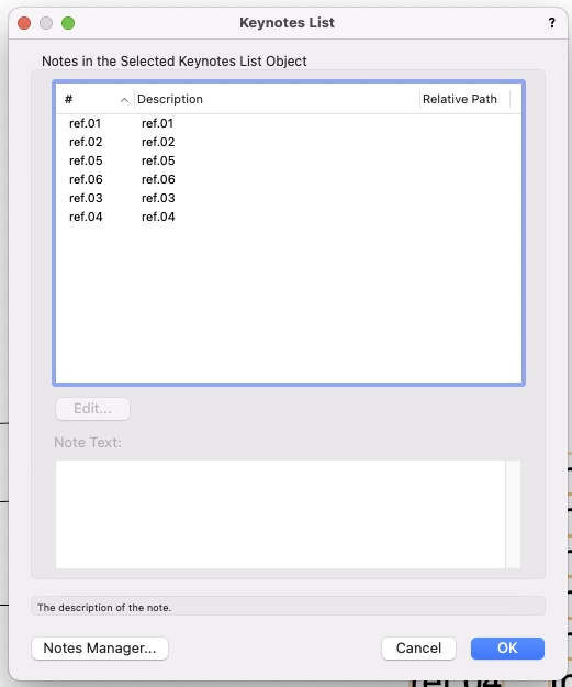 Making keynote legends with document-wide reference codes ...