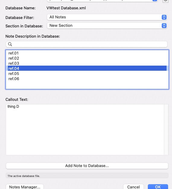 Making keynote legends with document-wide reference codes ...