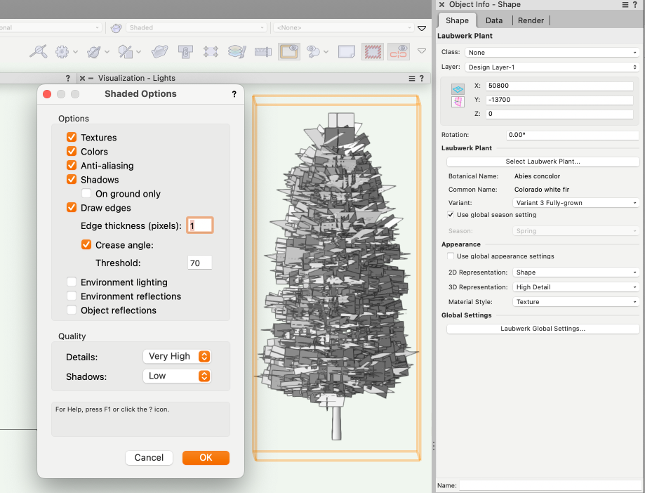 I Cant Seem To Work Out Why The Laubwerk Plants Are Not Showing Detail And Texture