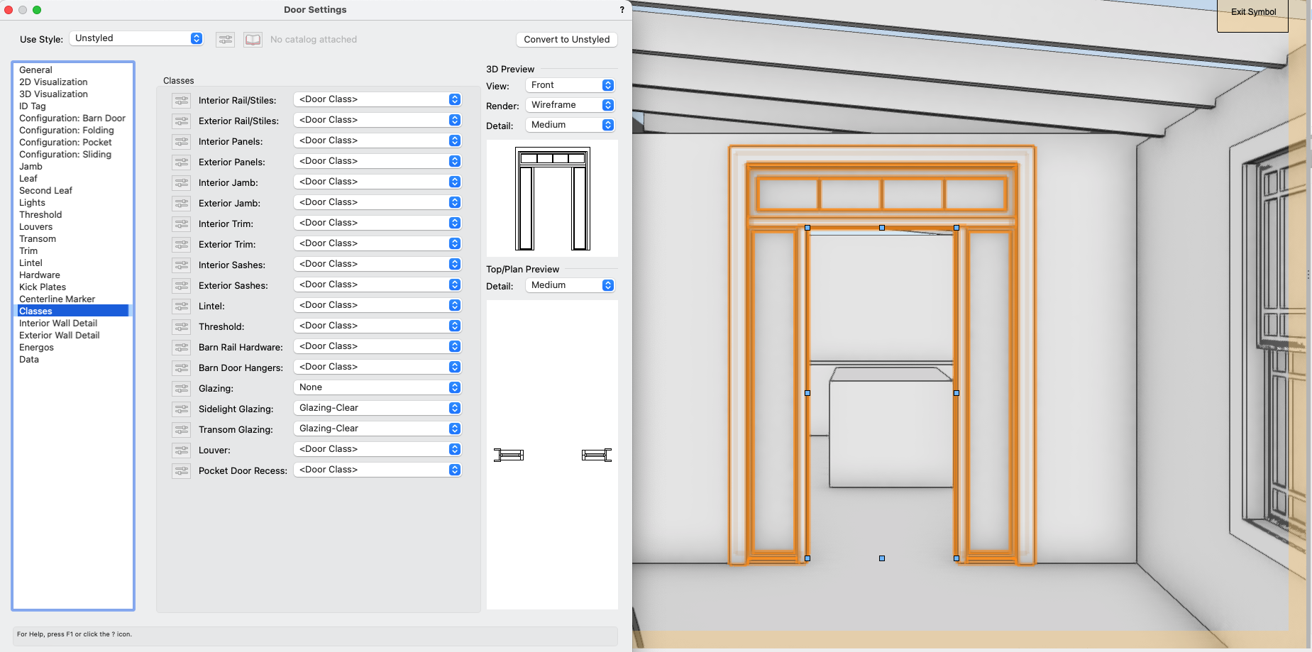 TRANSOM TRANSPARENCY IN CASED OPENING WORKS IN ONE WALL - BUT COPY ...