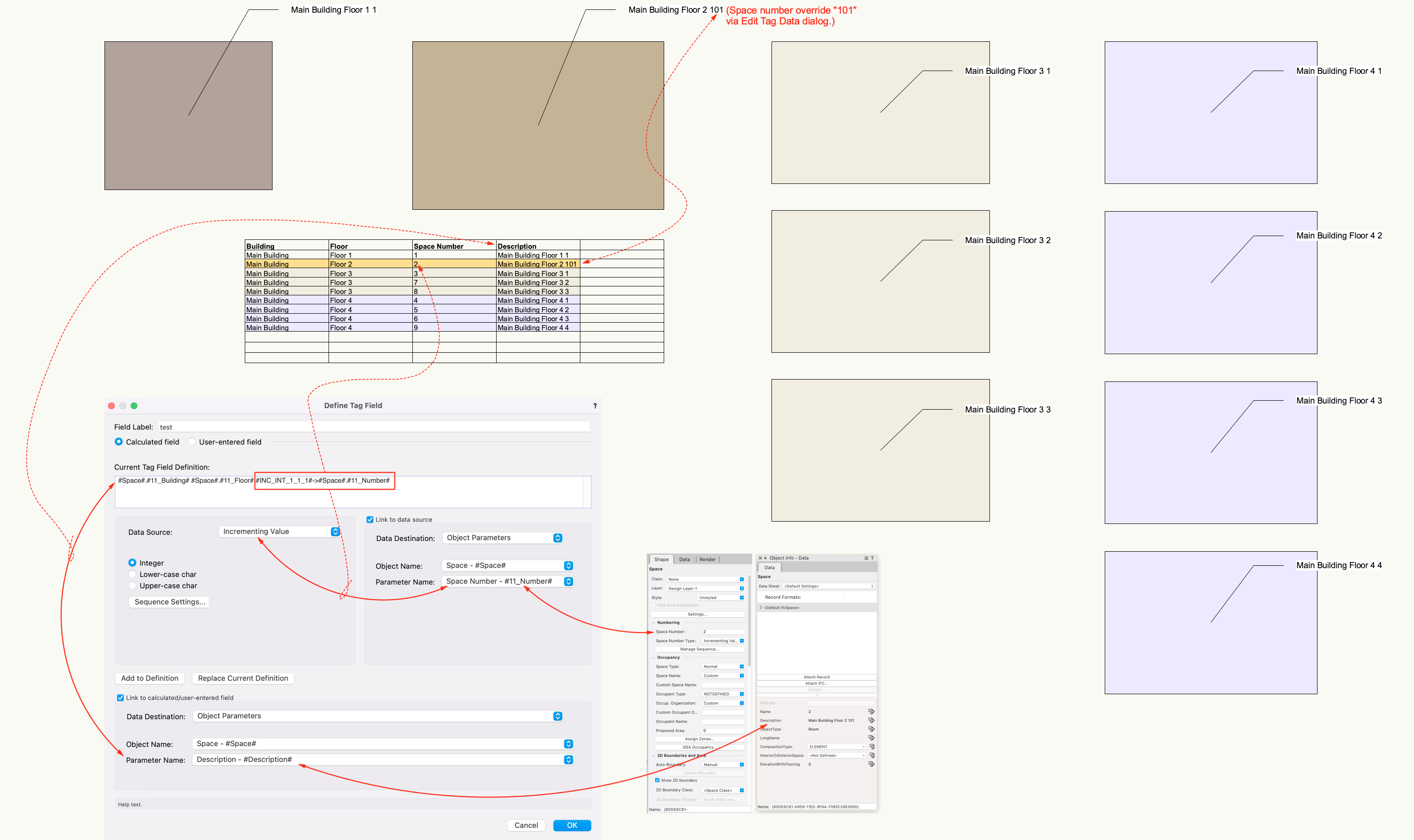 Custom Data Tags and Reports for Door Keys and Schedules - Data Tags - Vectorworks Community Board