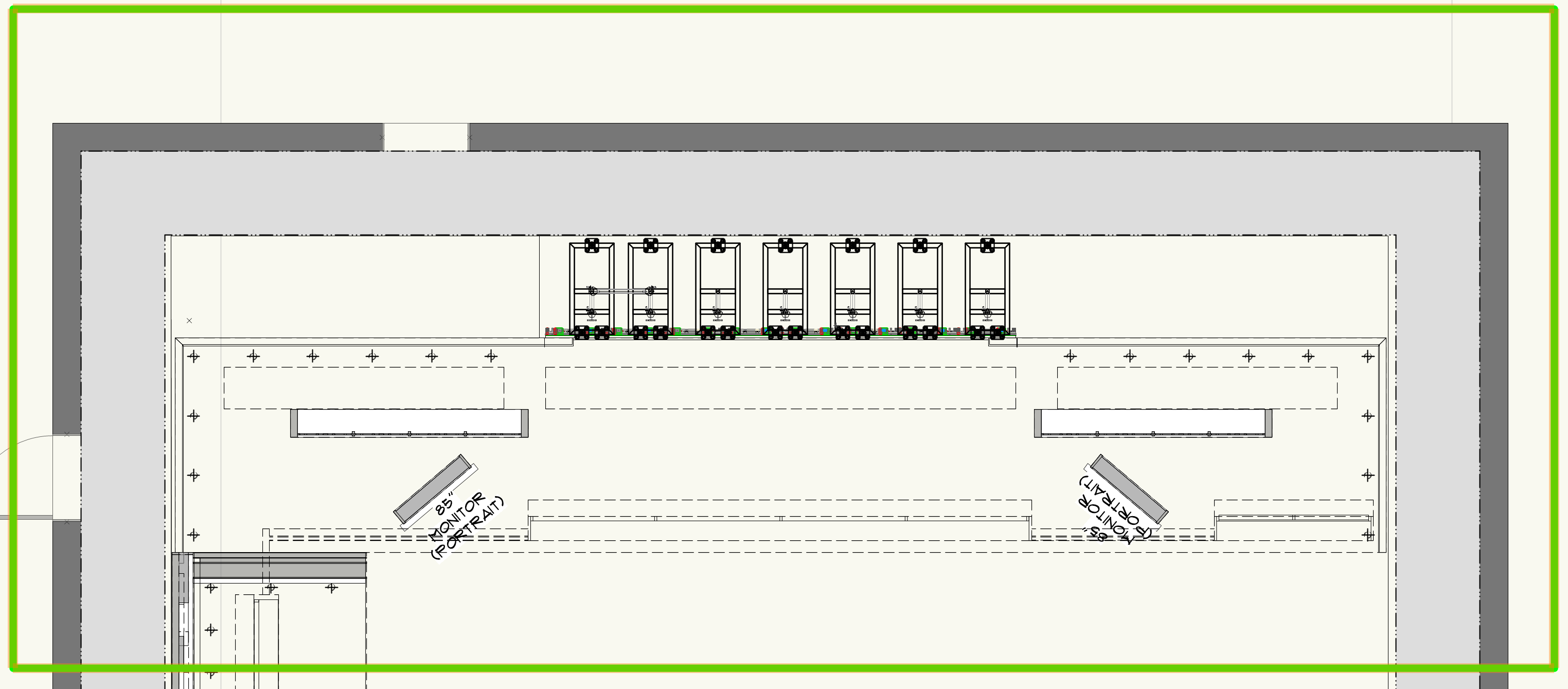 Getting a thick green rectangle on design layers when I navigate to layer from a sheet layer ...