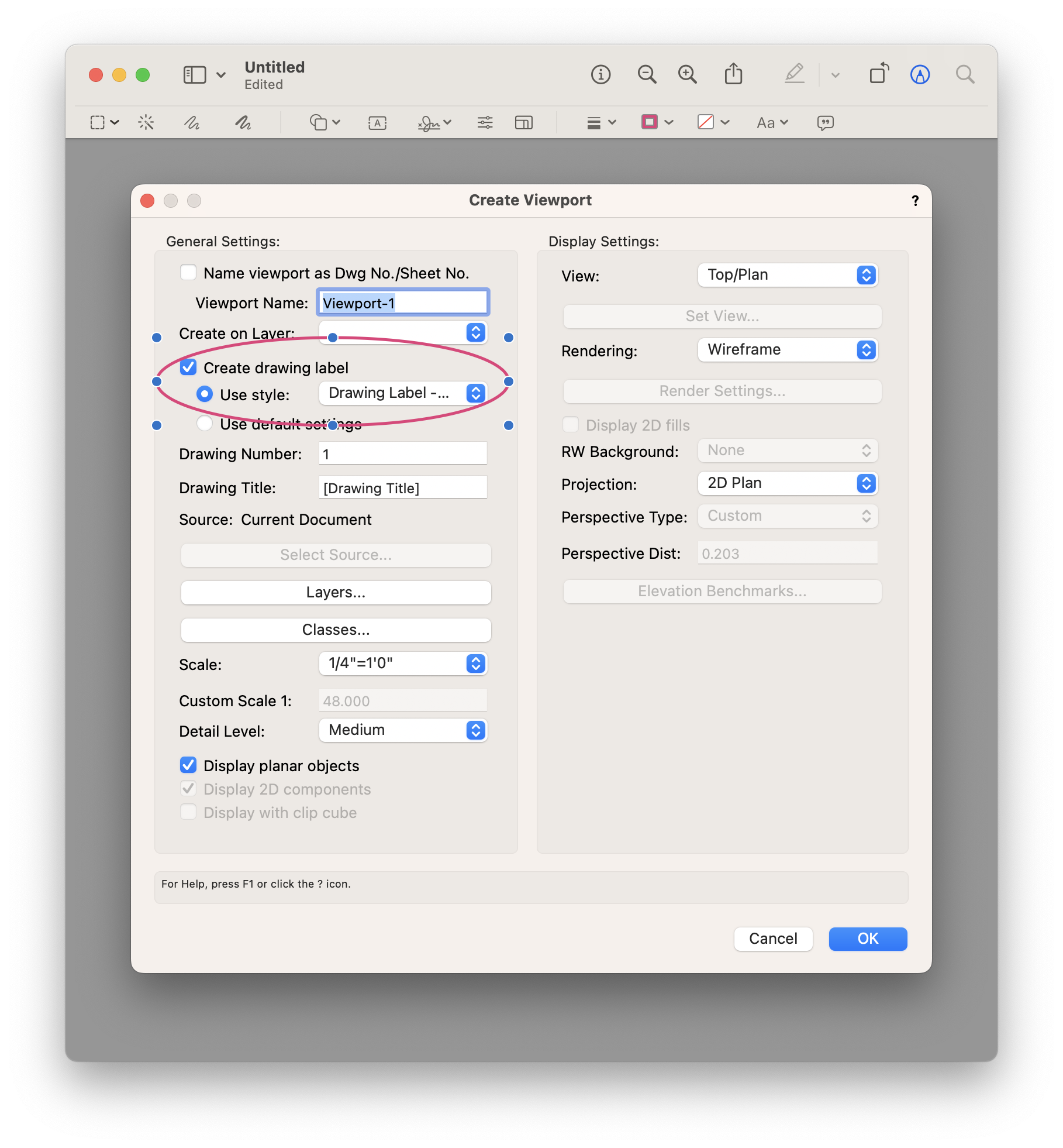 Automatic Drawing Label In Viewport How To Remove Troubleshooting Vectorworks Community Board