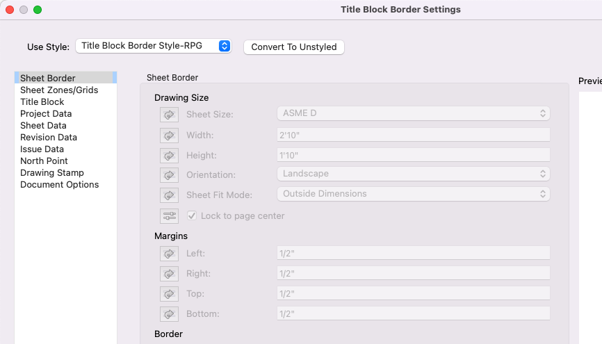 Title Block borders show and don't show - Troubleshooting - Vectorworks Community Board