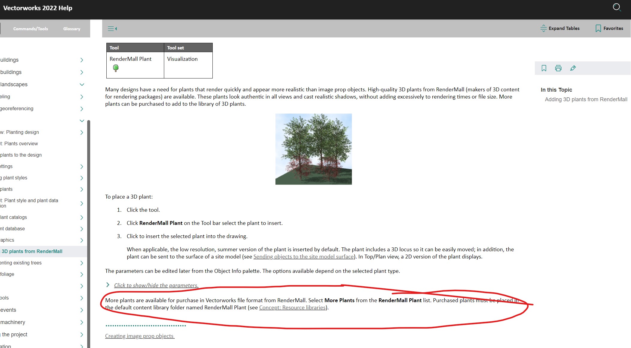 Rendermall Trees - Adding Trees - General Discussion - Vectorworks Community Board