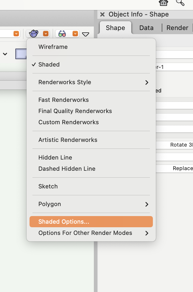 VW 2023 Shaded Rendering options keep changing back to "Low" - Troubleshooting - Vectorworks ...