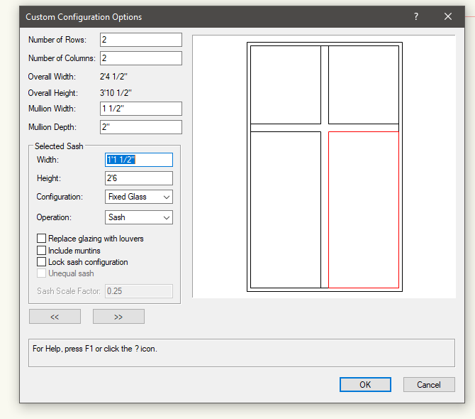 Custom Sash Greyed Out Troubleshooting Vectorworks Community Board