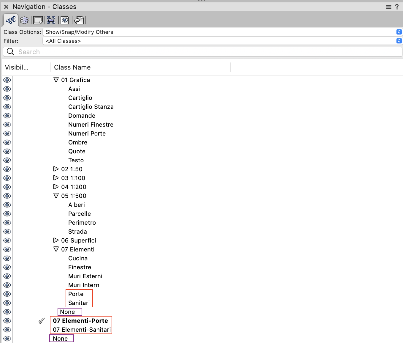 Navigation Tab Showing Double Classes Error Troubleshooting Vectorworks Community Board